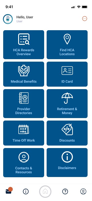 HCA Healthcare - App Landing Page